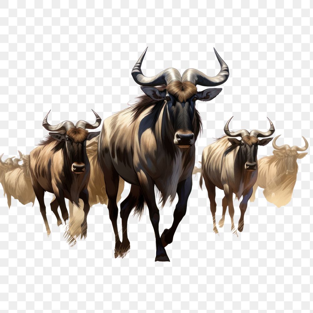 Livestock wildlife buffalo mammal. AI | Premium PNG - rawpixel