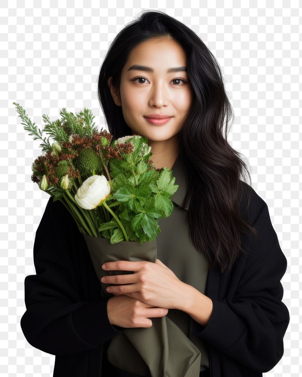 PNG Portrait flower adult plant. | Free PNG - rawpixel