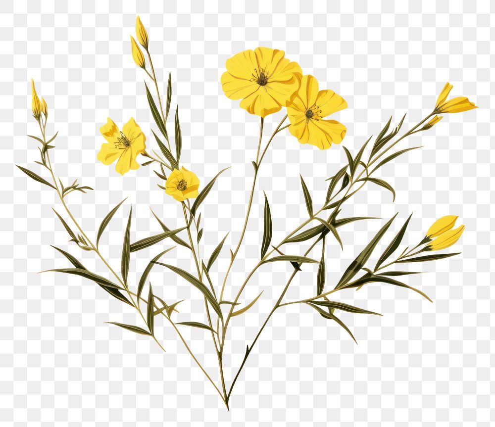 PNG Flower yellow plant inflorescence. | Premium PNG - rawpixel