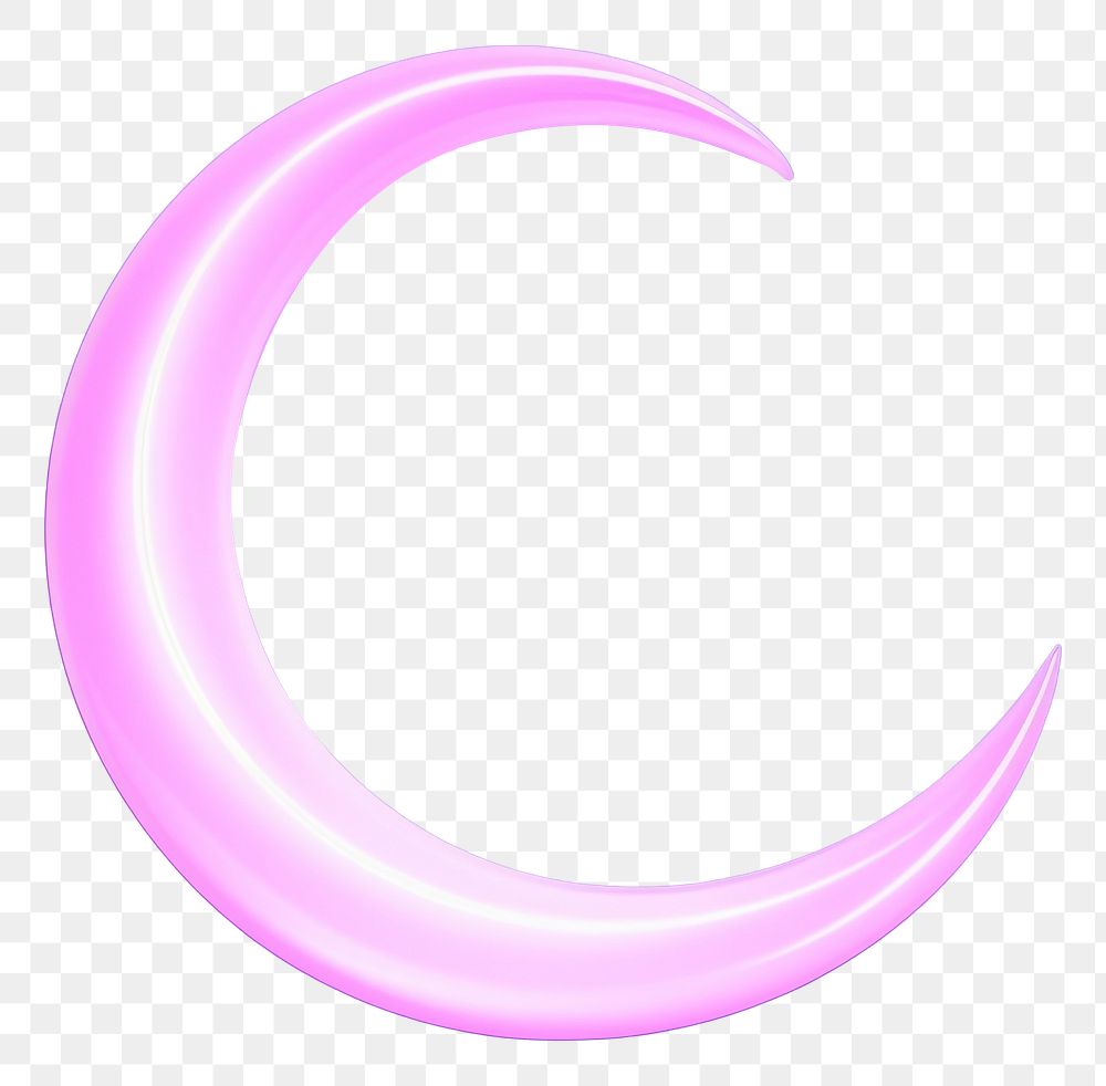 PNG Purple night neon moon. | Premium PNG - rawpixel