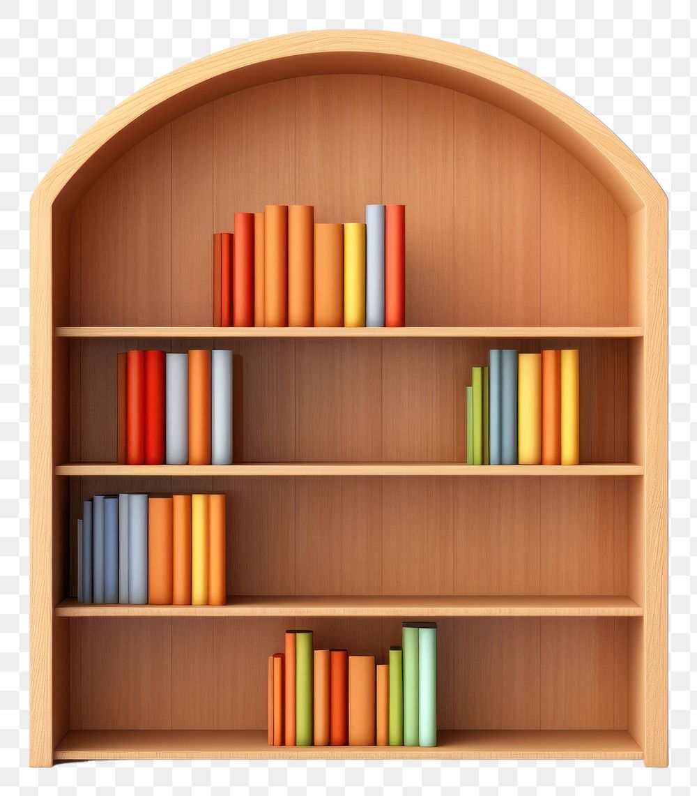 PNG Bookshelf wood furniture bookcase | Premium PNG - rawpixel