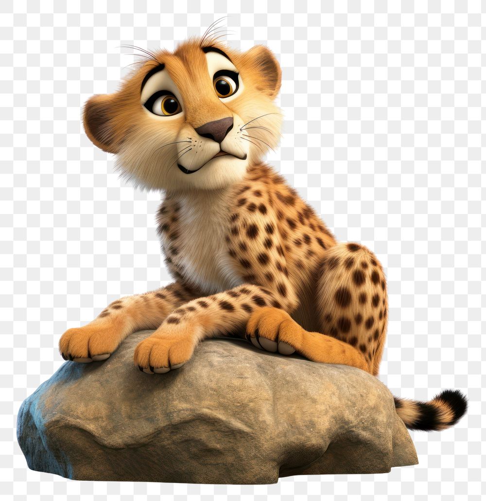 PNG Cheetah leopard cartoon mammal | Premium PNG - rawpixel