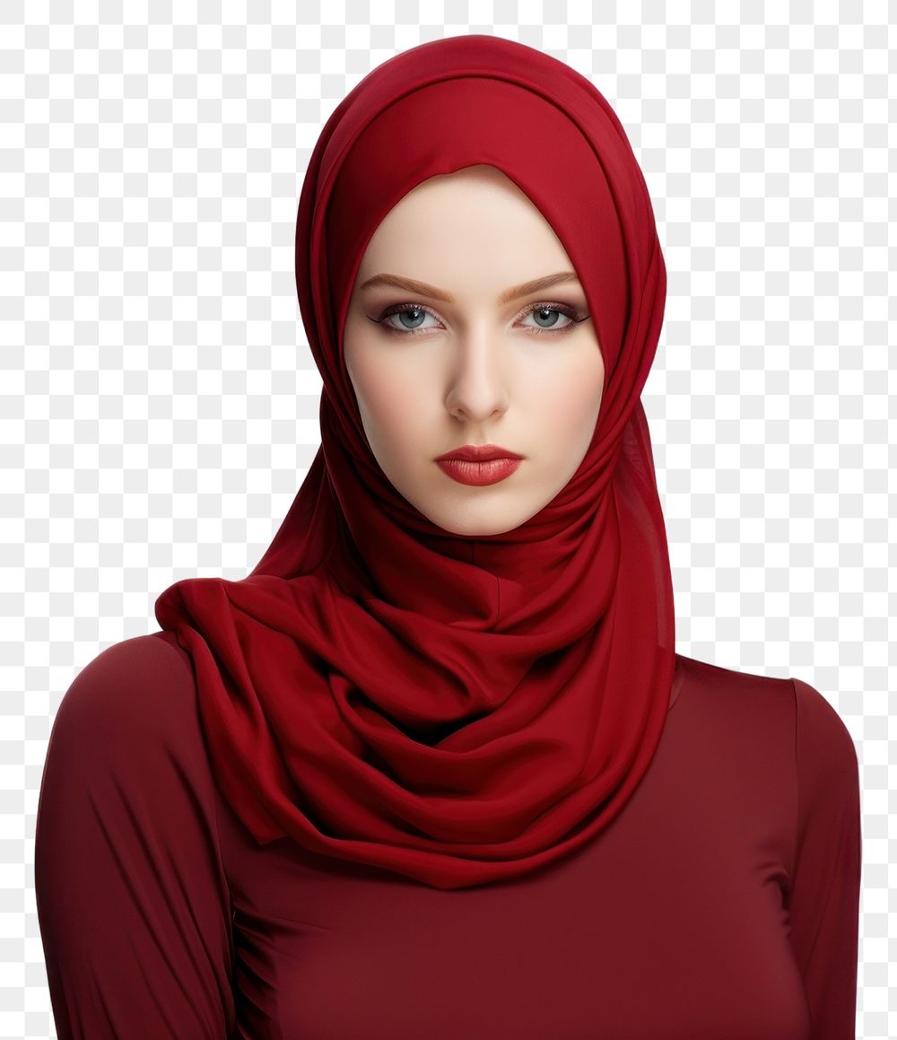 PNG Portrait fashion scarf women. | Premium PNG - rawpixel