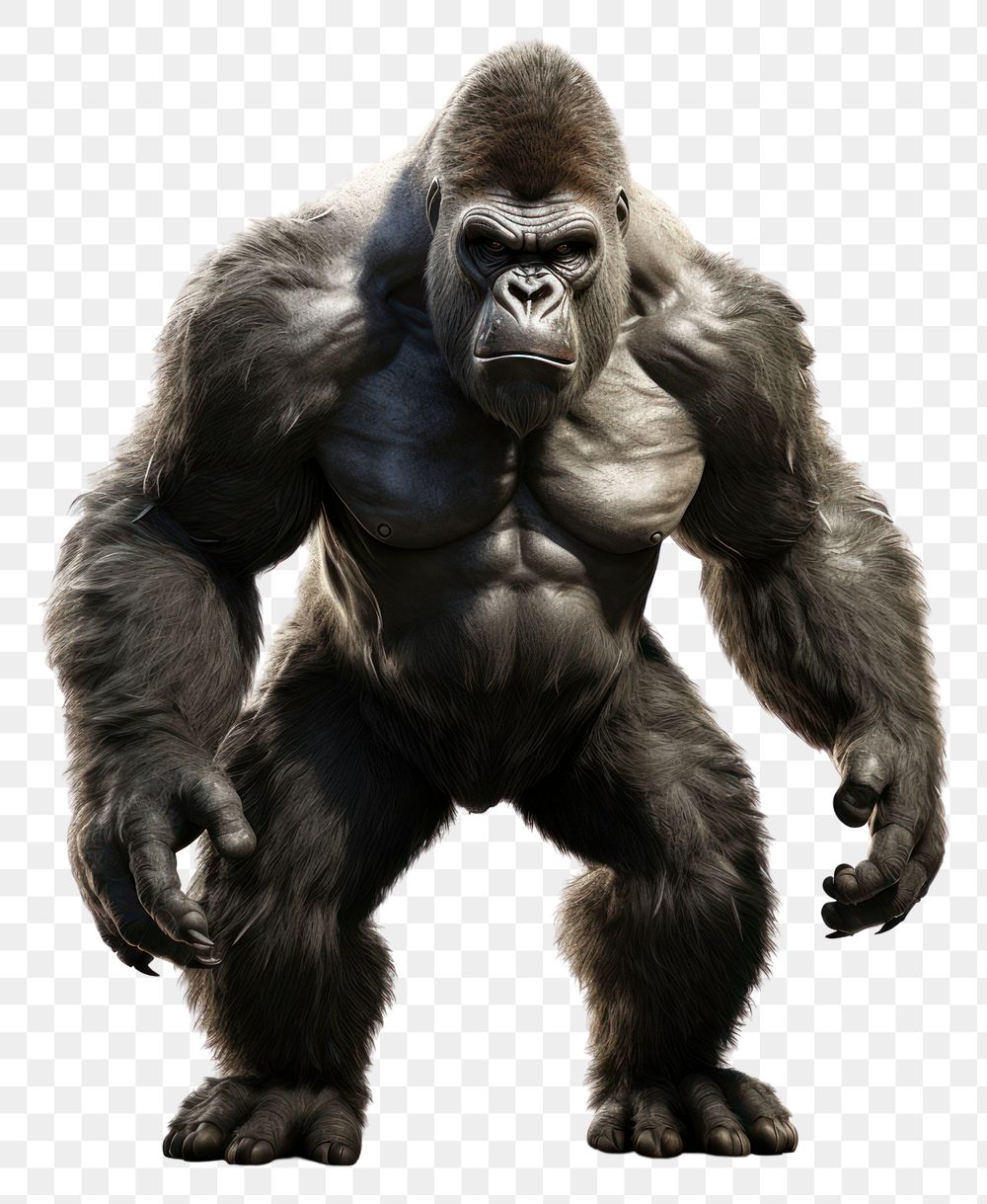 PNG Gorilla animal wildlife mammal. | Free PNG - rawpixel