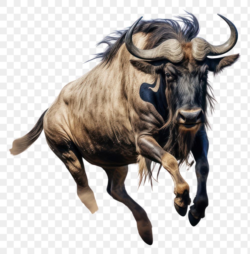 PNG Wildebeest livestock wildlife buffalo. | Premium PNG - rawpixel