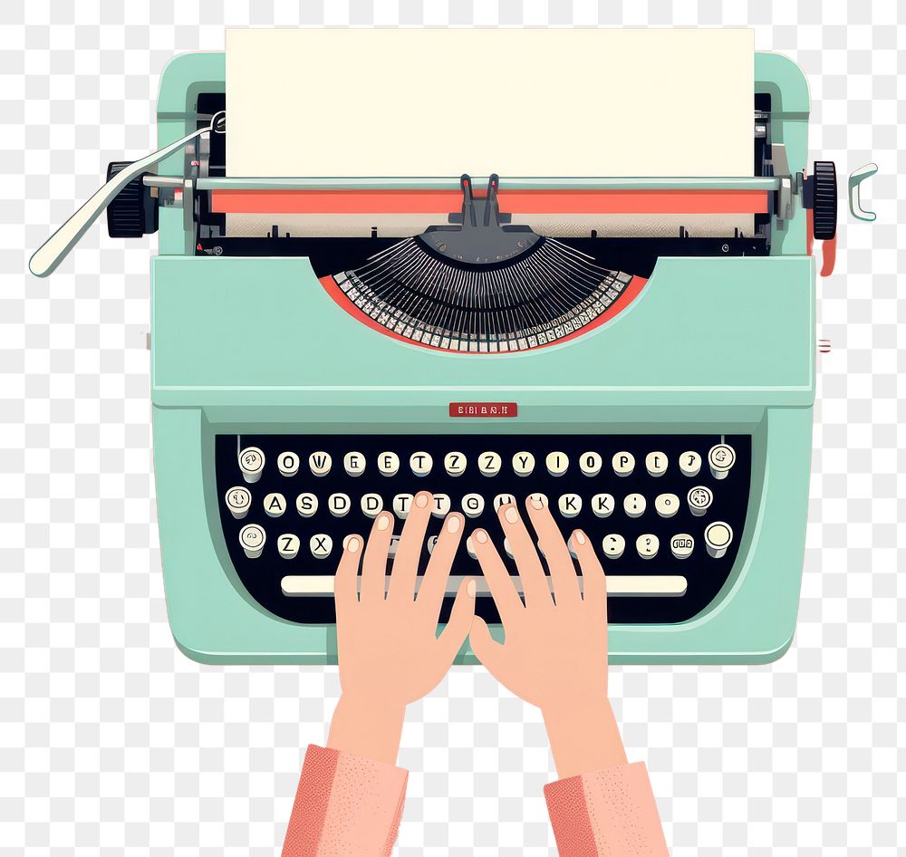 PNG Typewriter typing hand clapperboard. | Free PNG - rawpixel