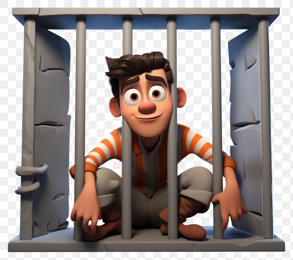 PNG Prison cartoon white background | Premium PNG - rawpixel
