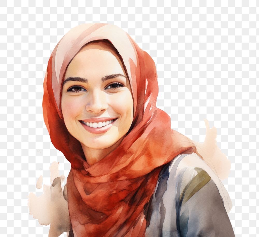 PNG Portrait smiling scarf smile | Free PNG - rawpixel