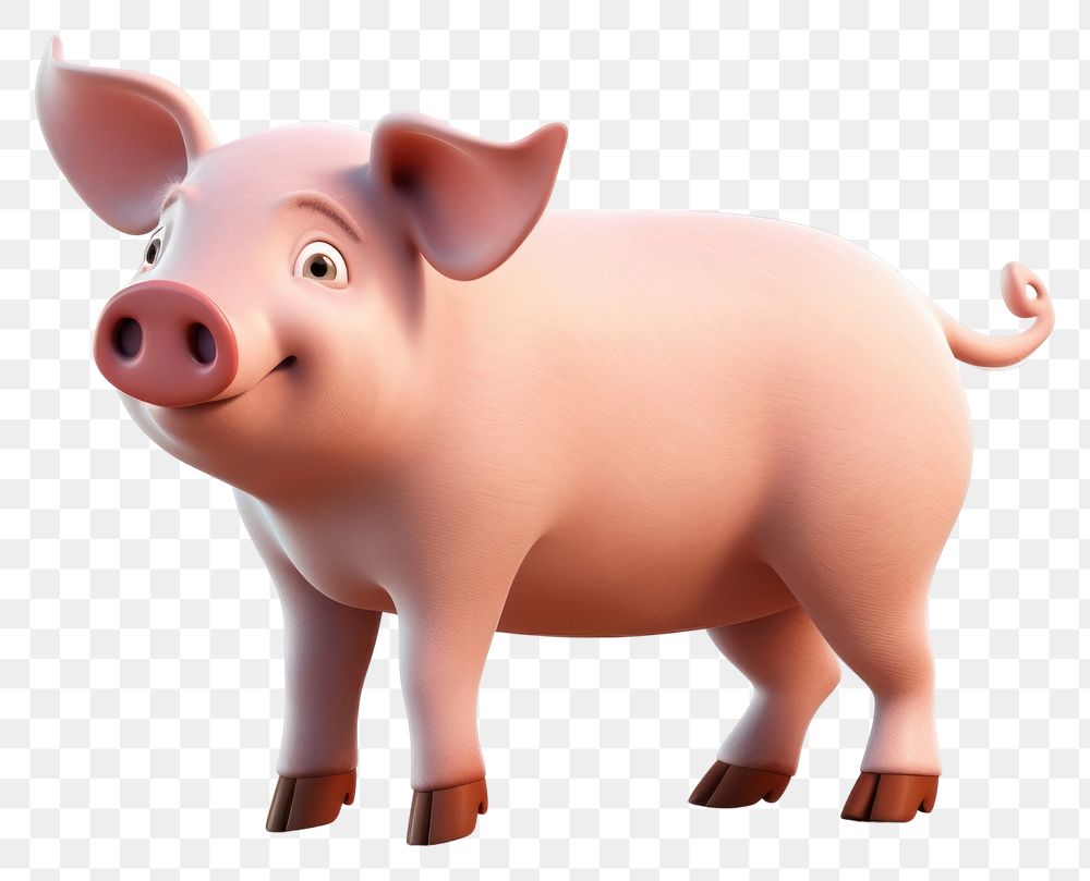 PNG Pig cartoon mammal animal. | Premium PNG - rawpixel