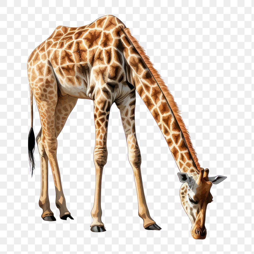 Wildlife giraffe animal mammal. AI | Free PNG - rawpixel