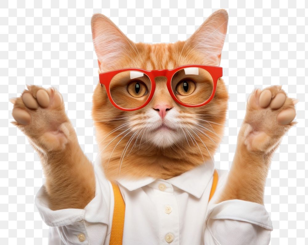 PNG Glasses hand portrait mammal | Premium PNG - rawpixel