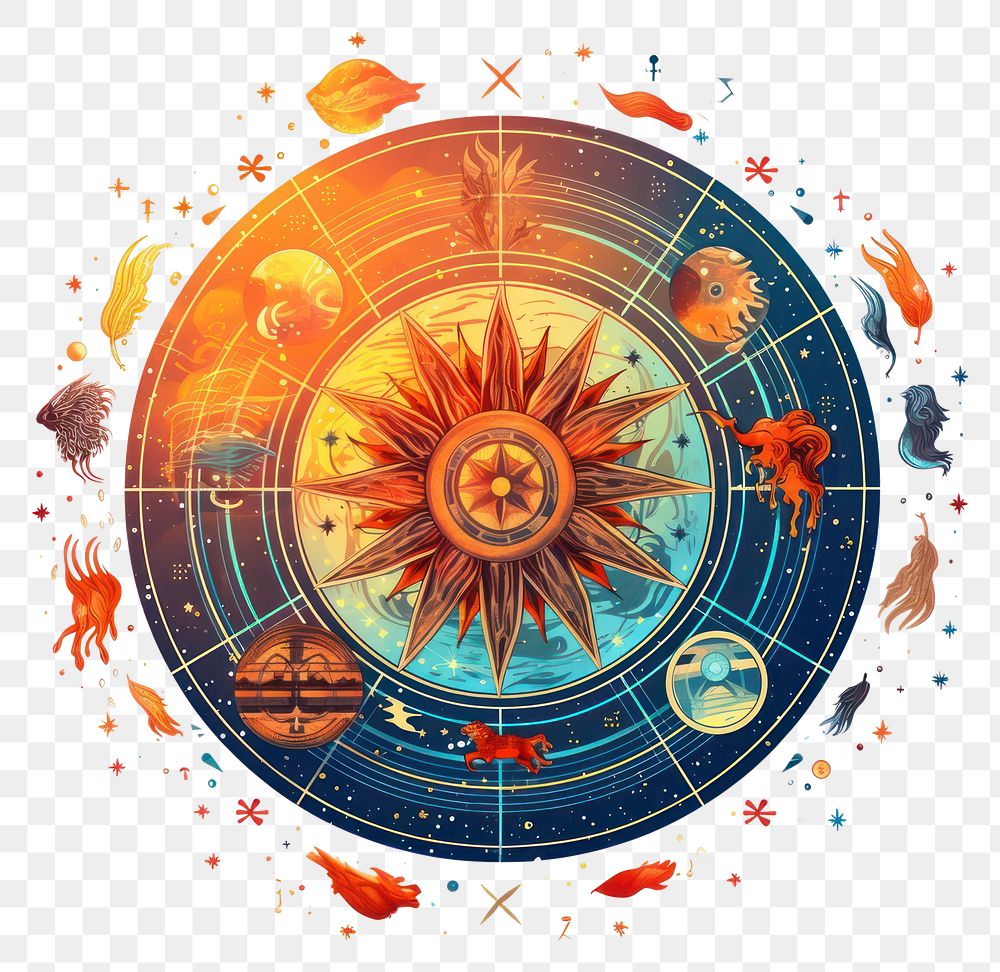 PNG Astrology astronomy goldfish painting. | Premium PNG - rawpixel