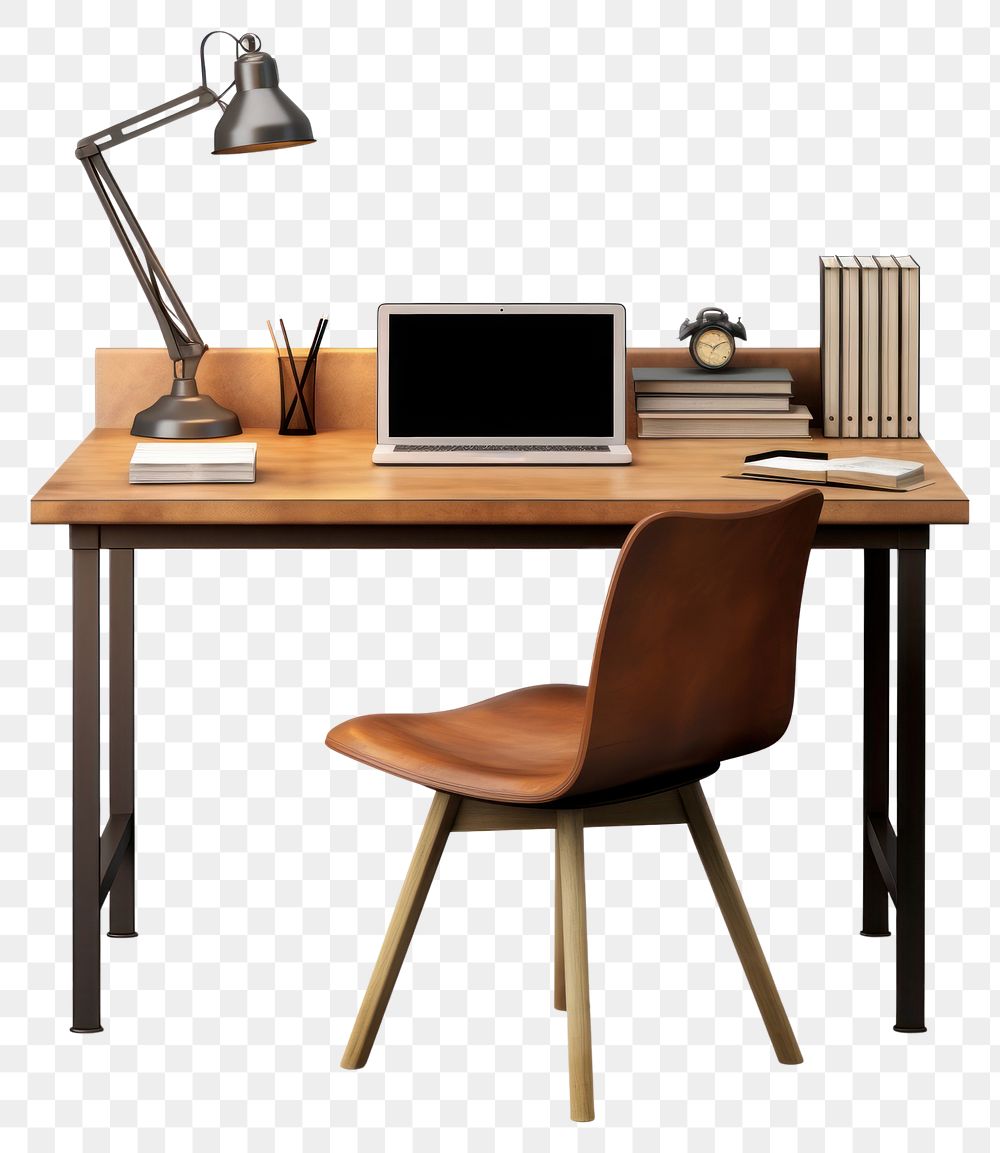 PNG Desk furniture computer laptop. | Premium PNG - rawpixel