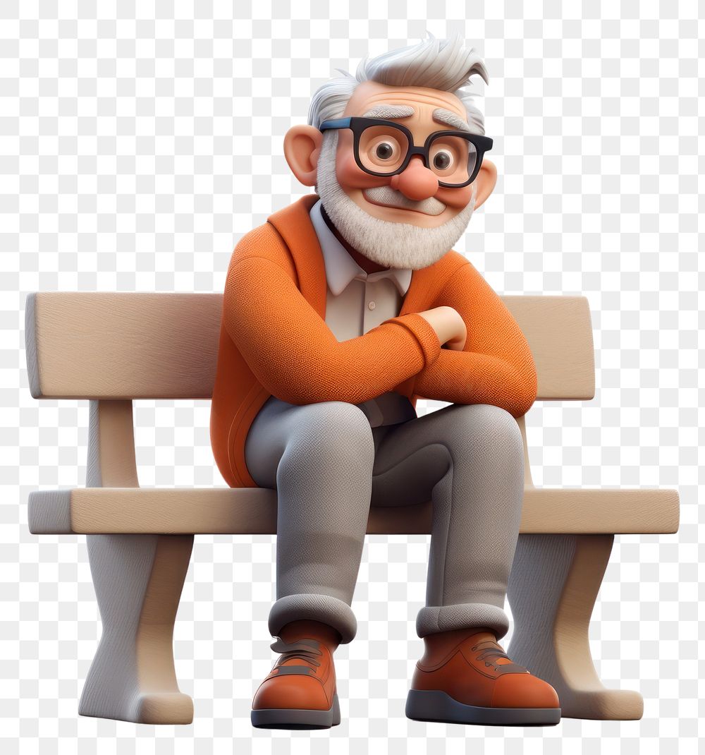 PNG Sitting cartoon bench | Premium PNG - rawpixel