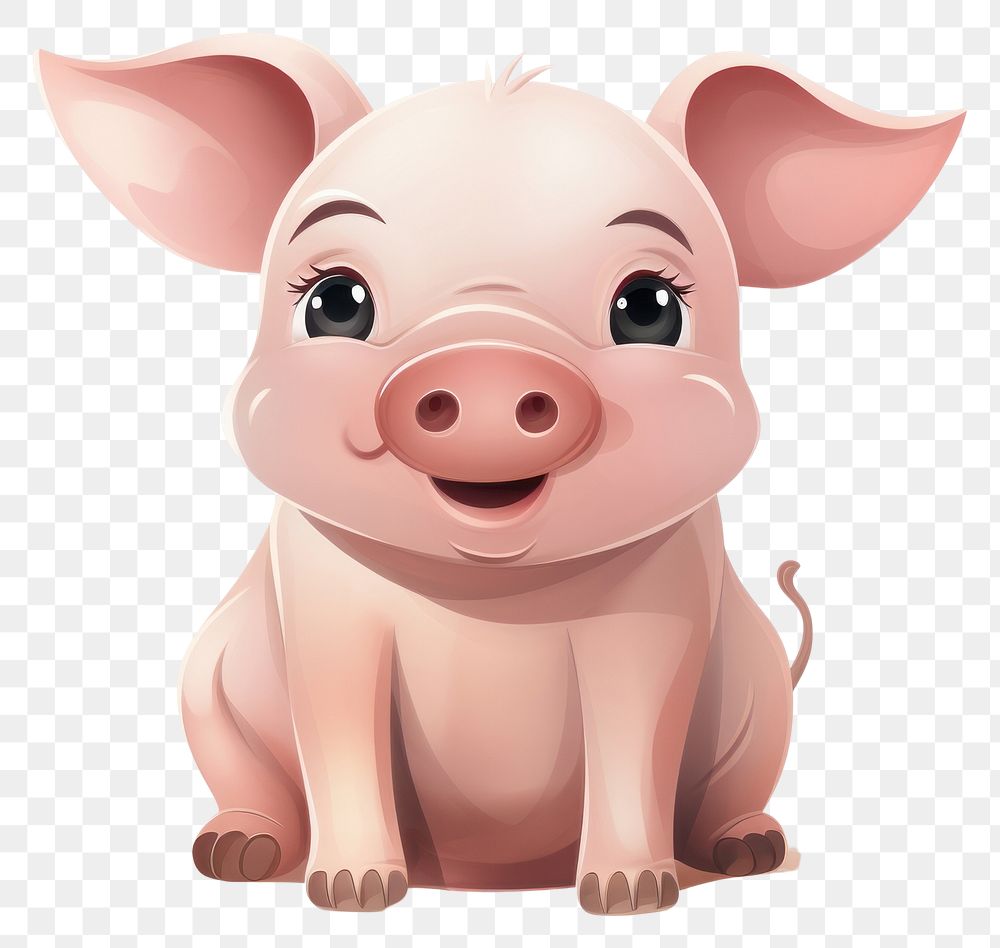 PNG Pig cartoon mammal animal. | Premium PNG - rawpixel