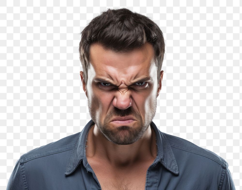 PNG Male angry face portrait | Premium PNG - rawpixel