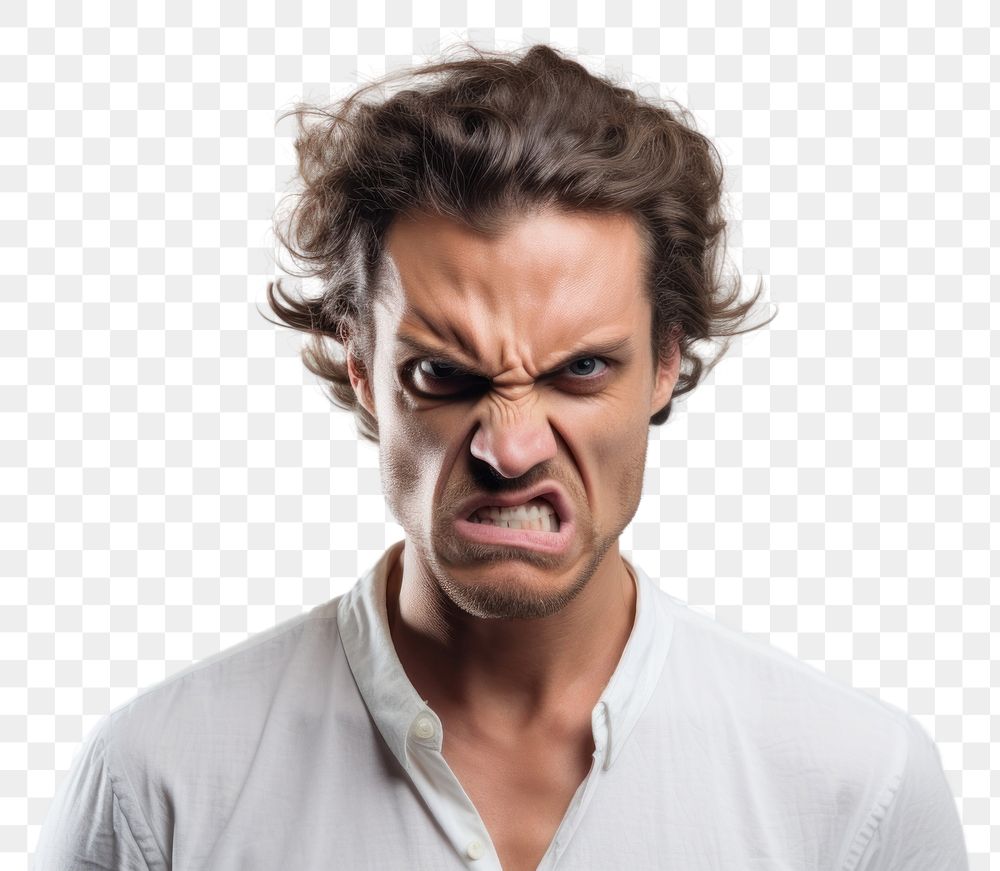 PNG Male angry face portrait | Premium PNG - rawpixel
