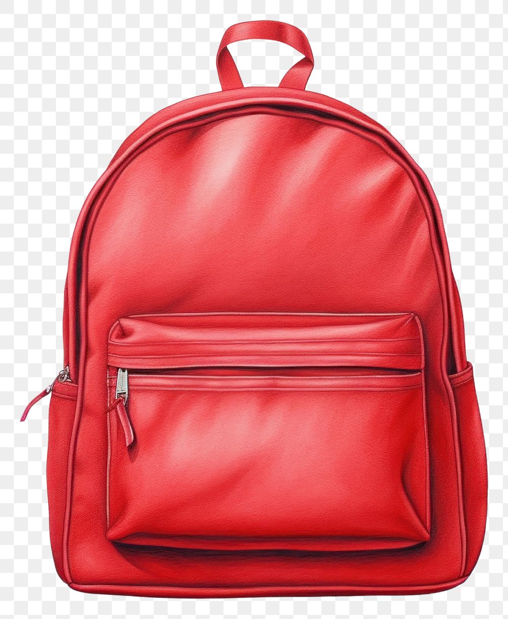 PNG Red backpack bag white | Premium PNG - rawpixel