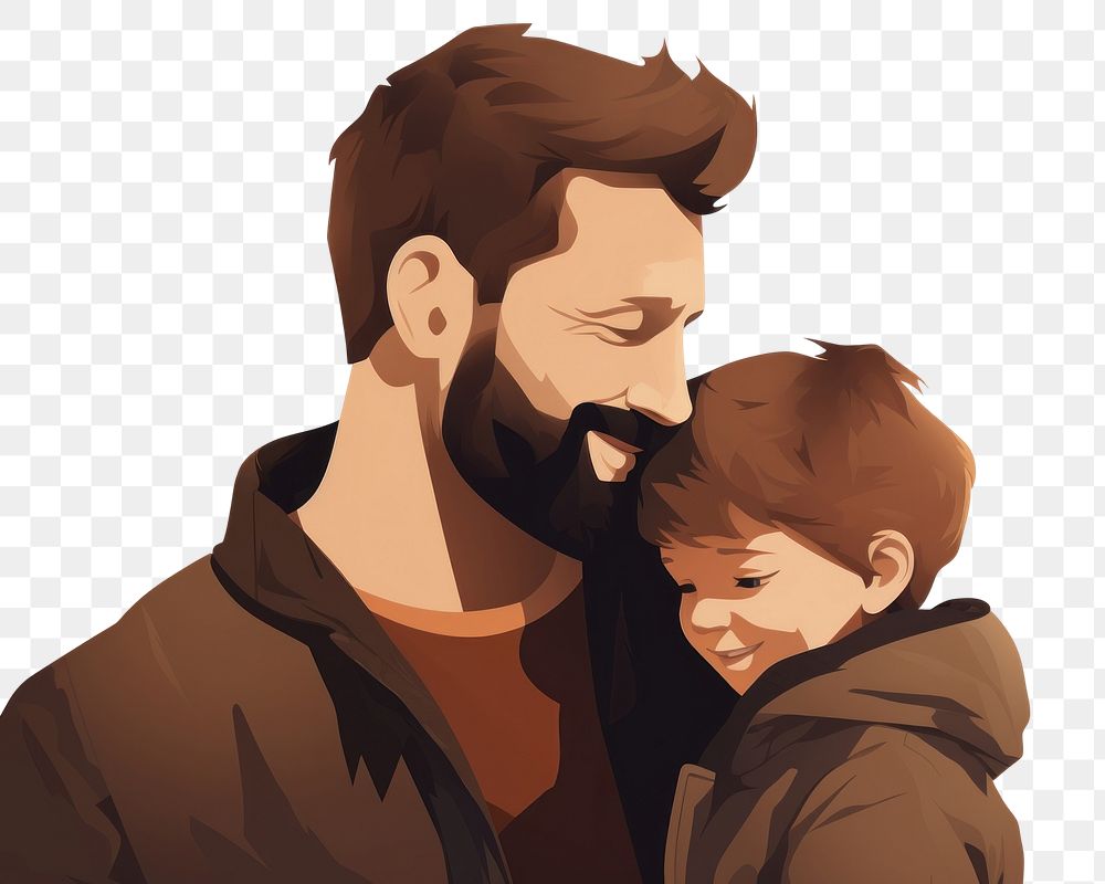 PNG Portrait father adult child. | Free PNG - rawpixel