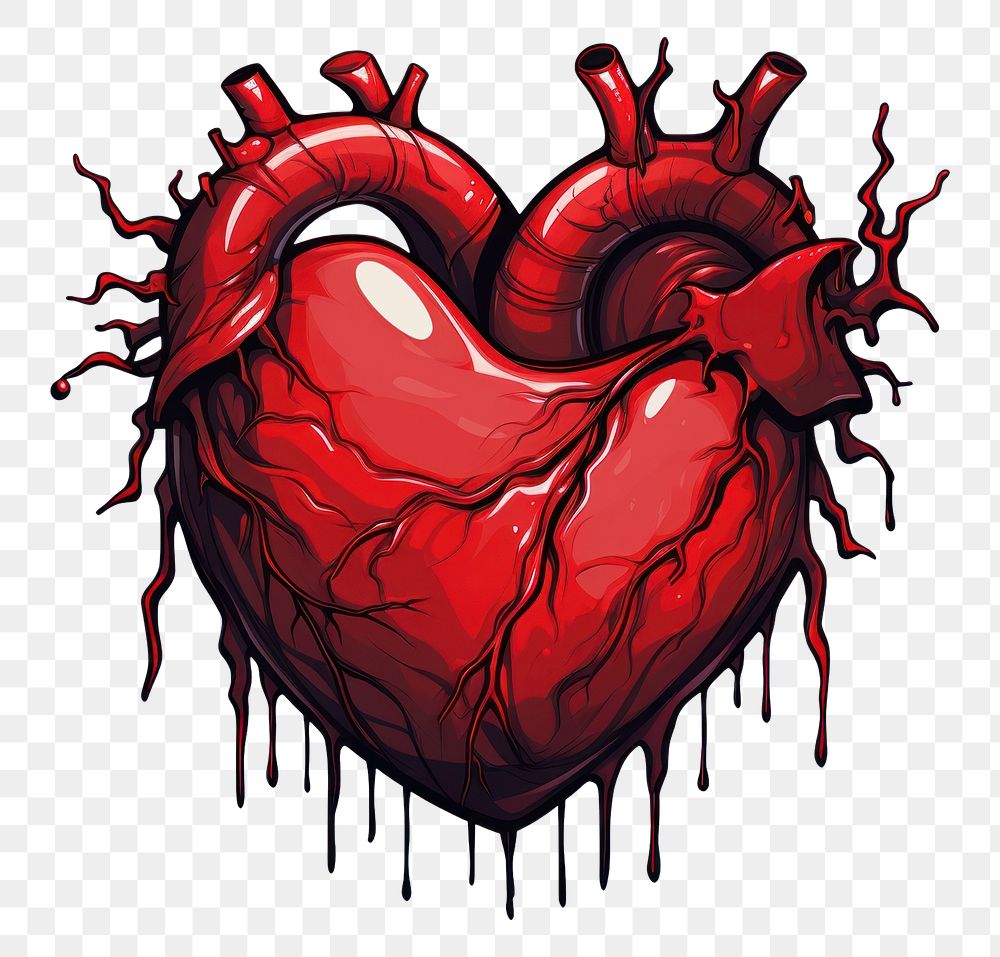 PNG Heart 2D cartoon drawing | Free PNG - rawpixel