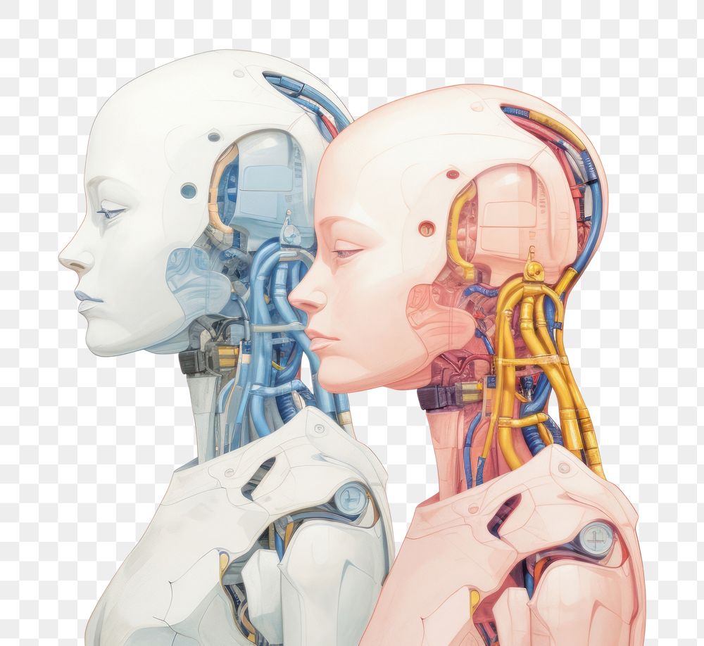 PNG Drawing robot human technology. | Premium PNG - rawpixel