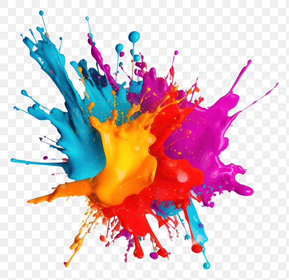 PNG Splattered creativity splashing exploding. | Premium PNG - rawpixel