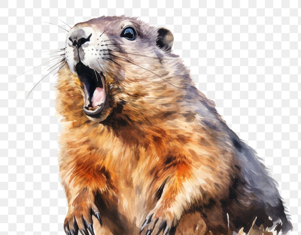 PNG Groundhog wildlife animal mammal. | Premium PNG - rawpixel