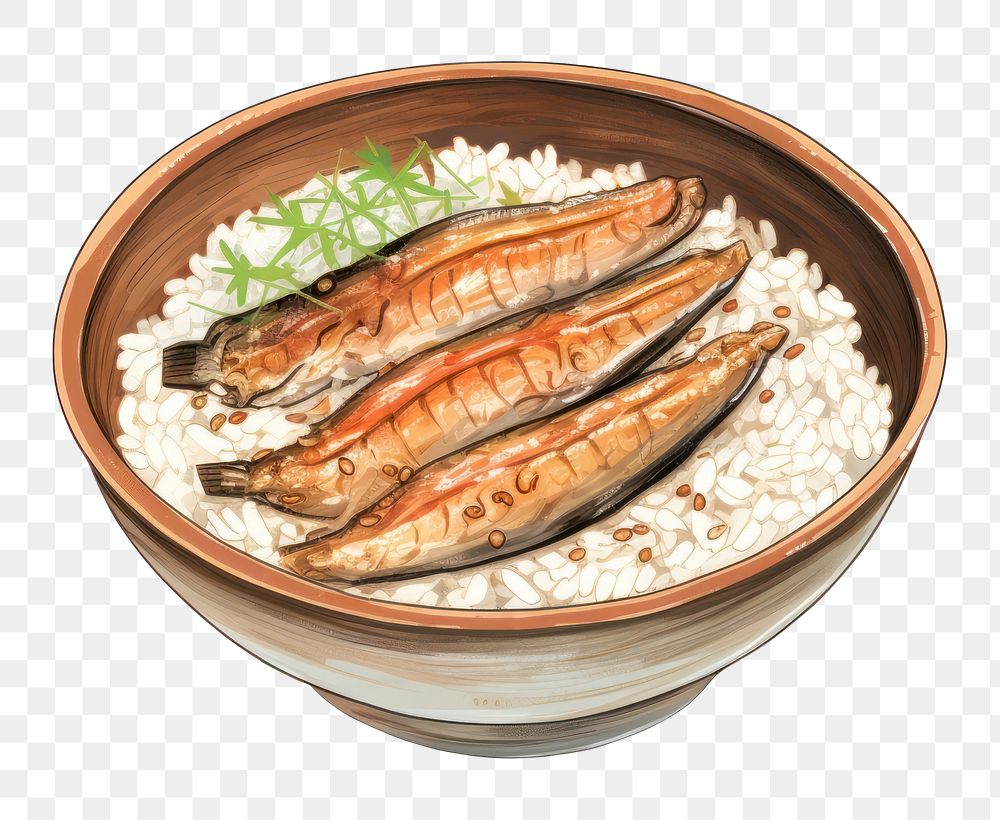 PNG Grilled Eel Rice Bowl | Free PNG - rawpixel