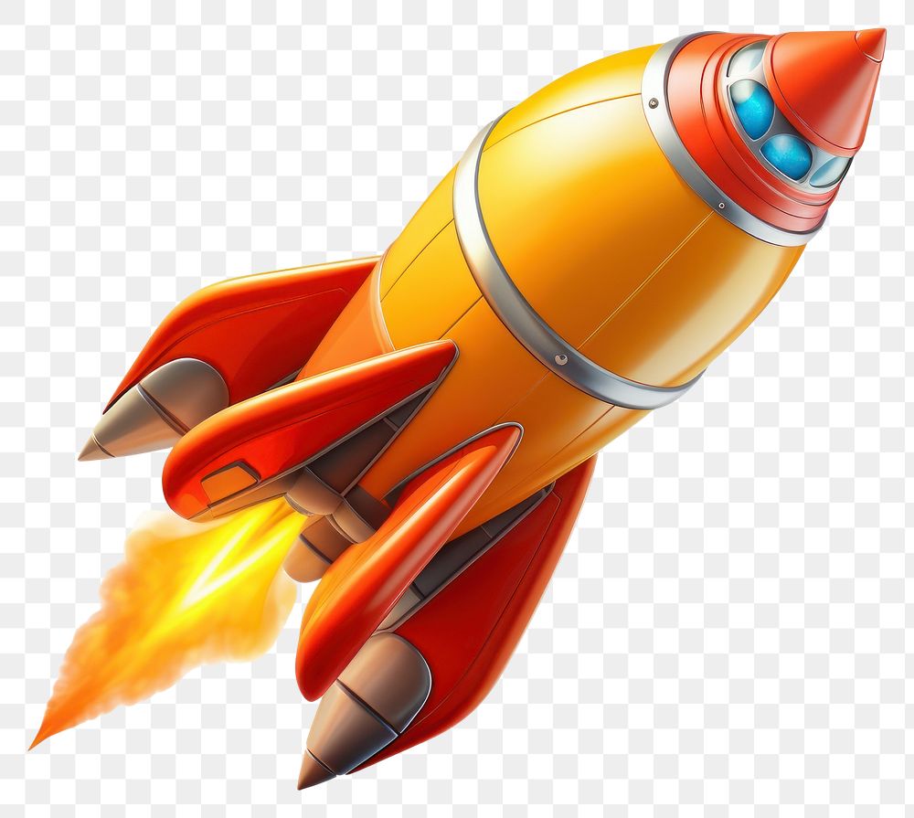 PNG Orange super rocket vehicle | Free PNG - rawpixel