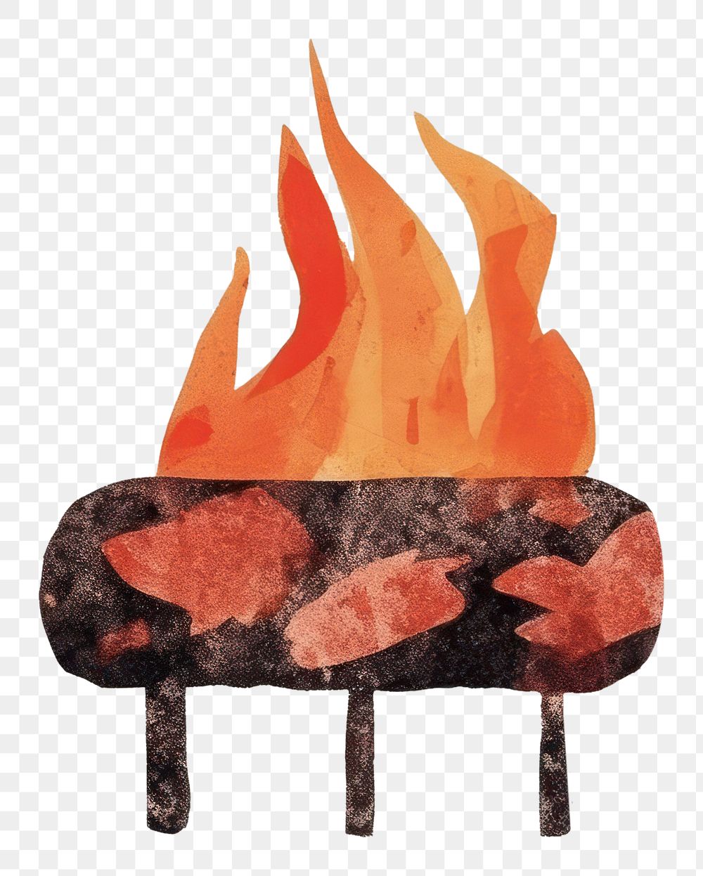 PNG Barbecue fire art creativity. | Free PNG - rawpixel