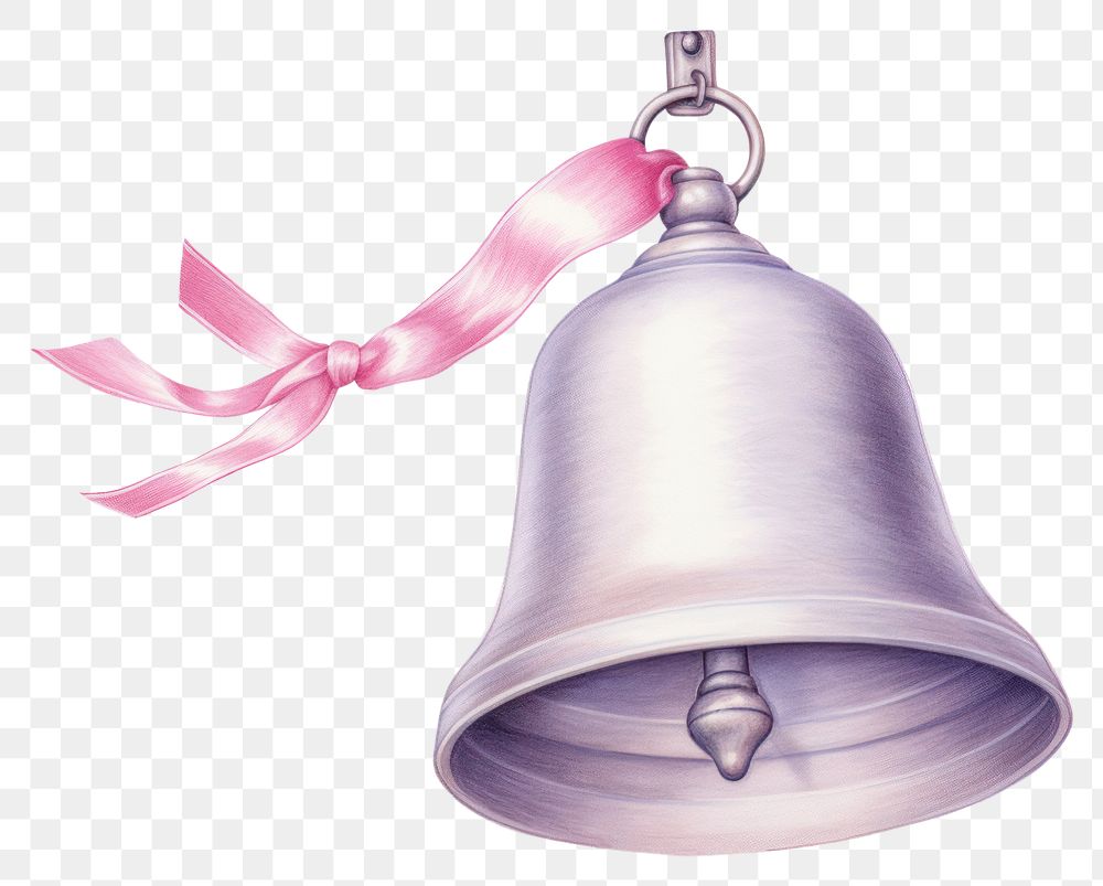 PNG Dubble bell ribbon silver | Premium PNG - rawpixel