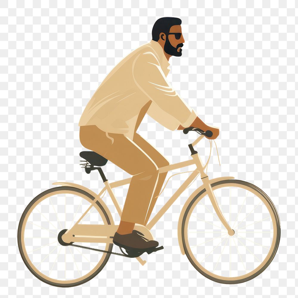 PNG Man riding bicycle vehicle | Free PNG - rawpixel