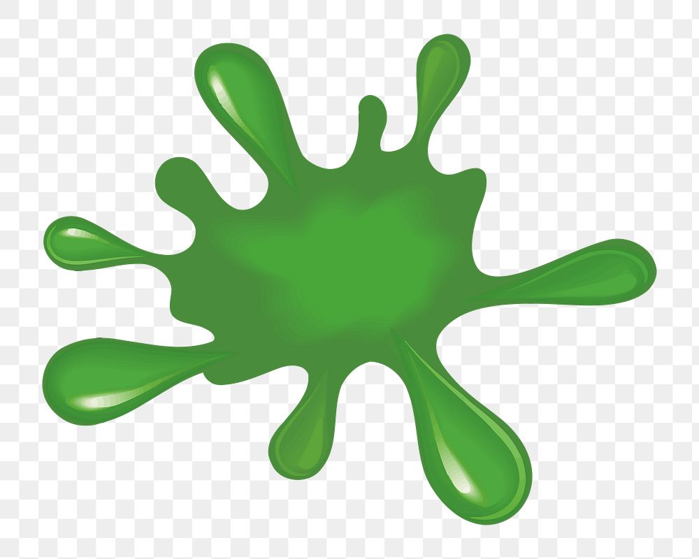 Green splash png illustration, transparent | Free PNG - rawpixel
