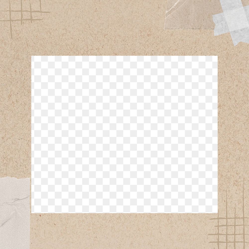 Beige textured frame png, transparent | Premium PNG - rawpixel