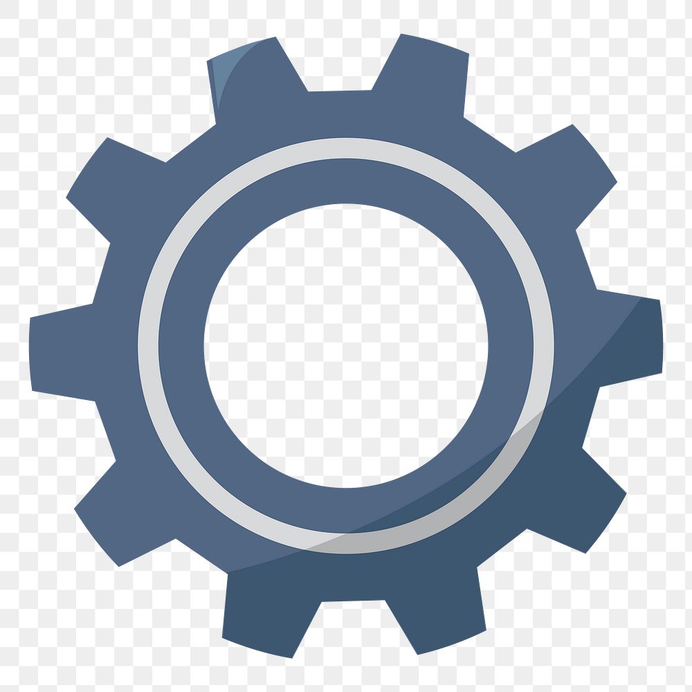 Cogwheel png illustration, transparent background | Premium PNG - rawpixel