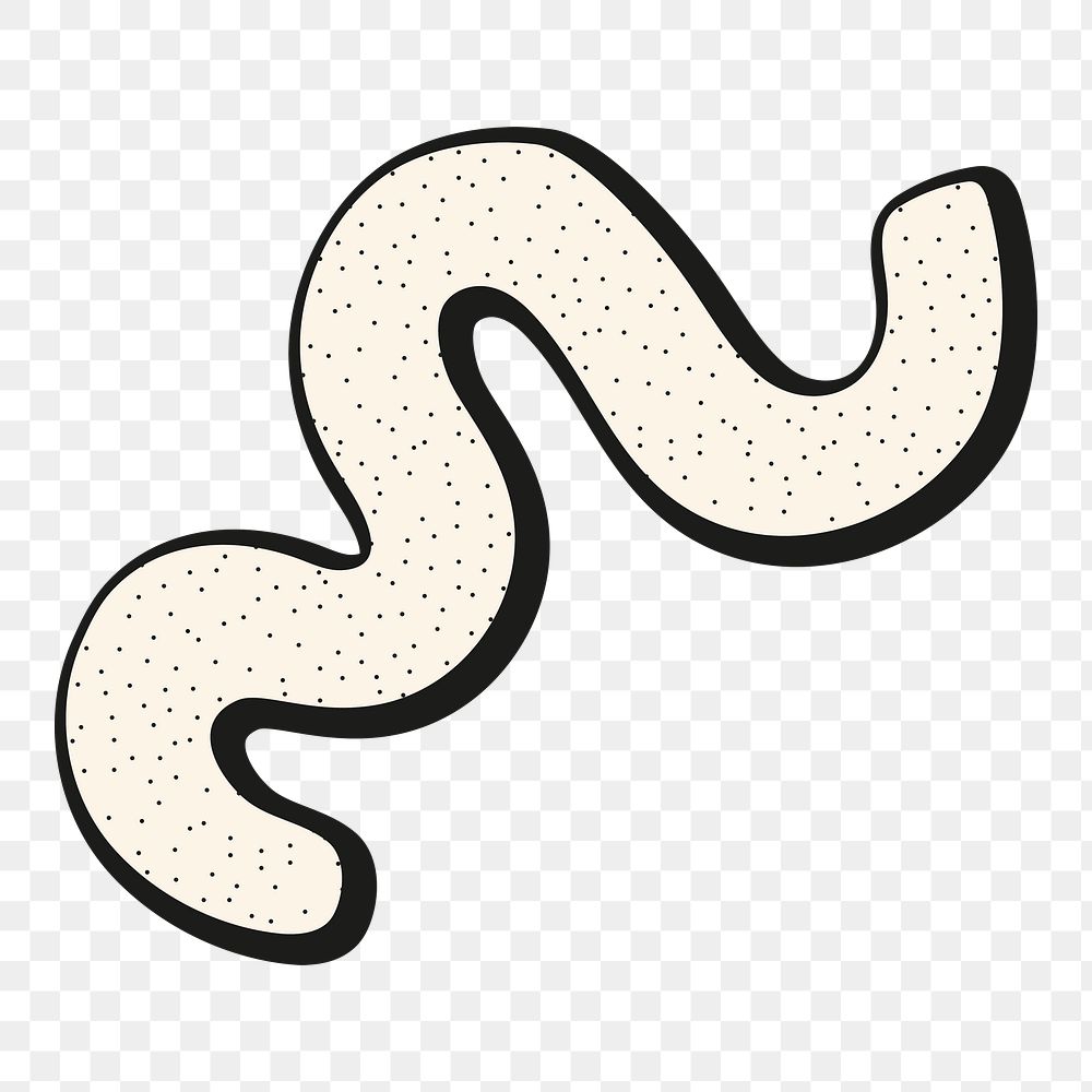 Beige squiggly shape png, transparent | Premium PNG - rawpixel