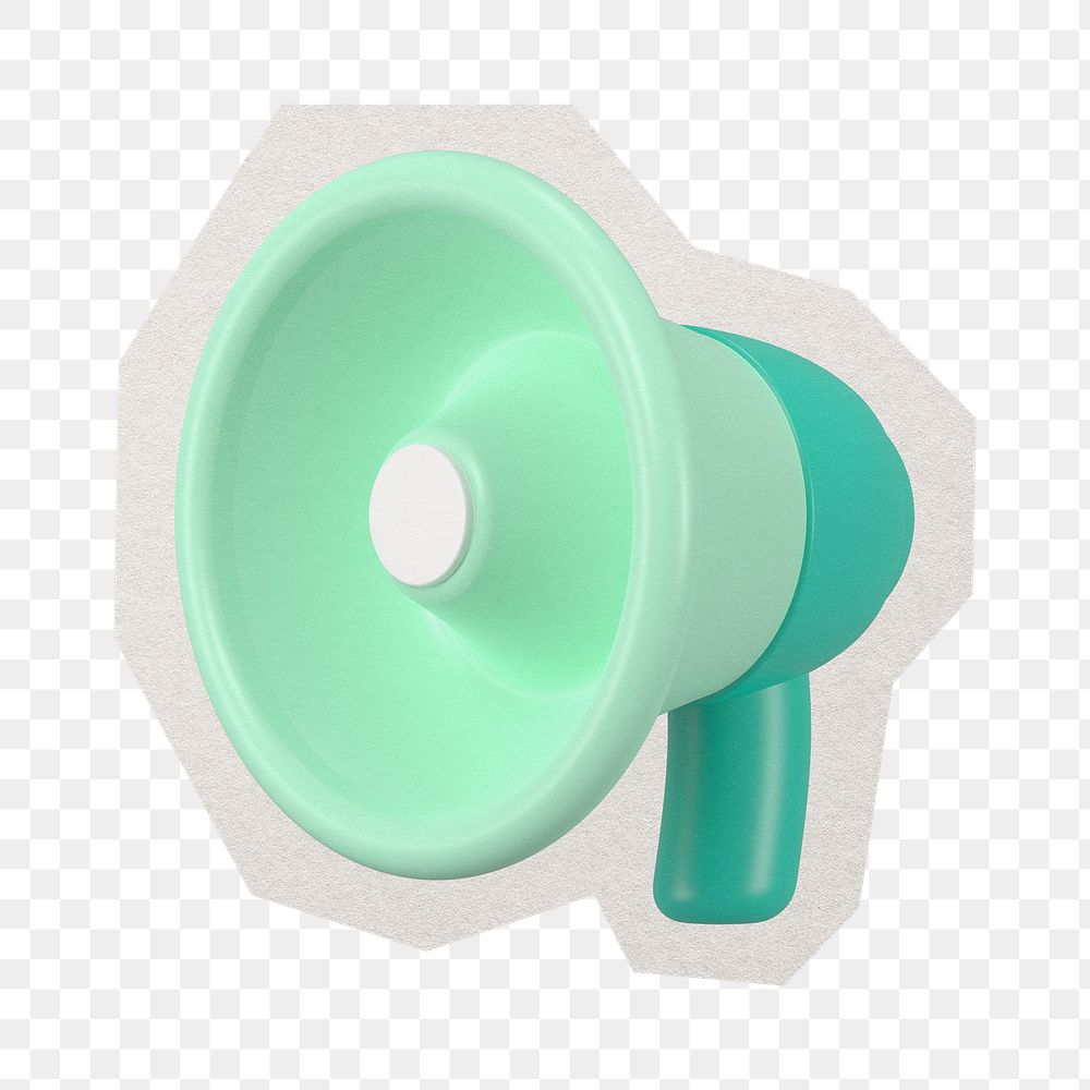 PNG green megaphone sticker white | Premium PNG - rawpixel
