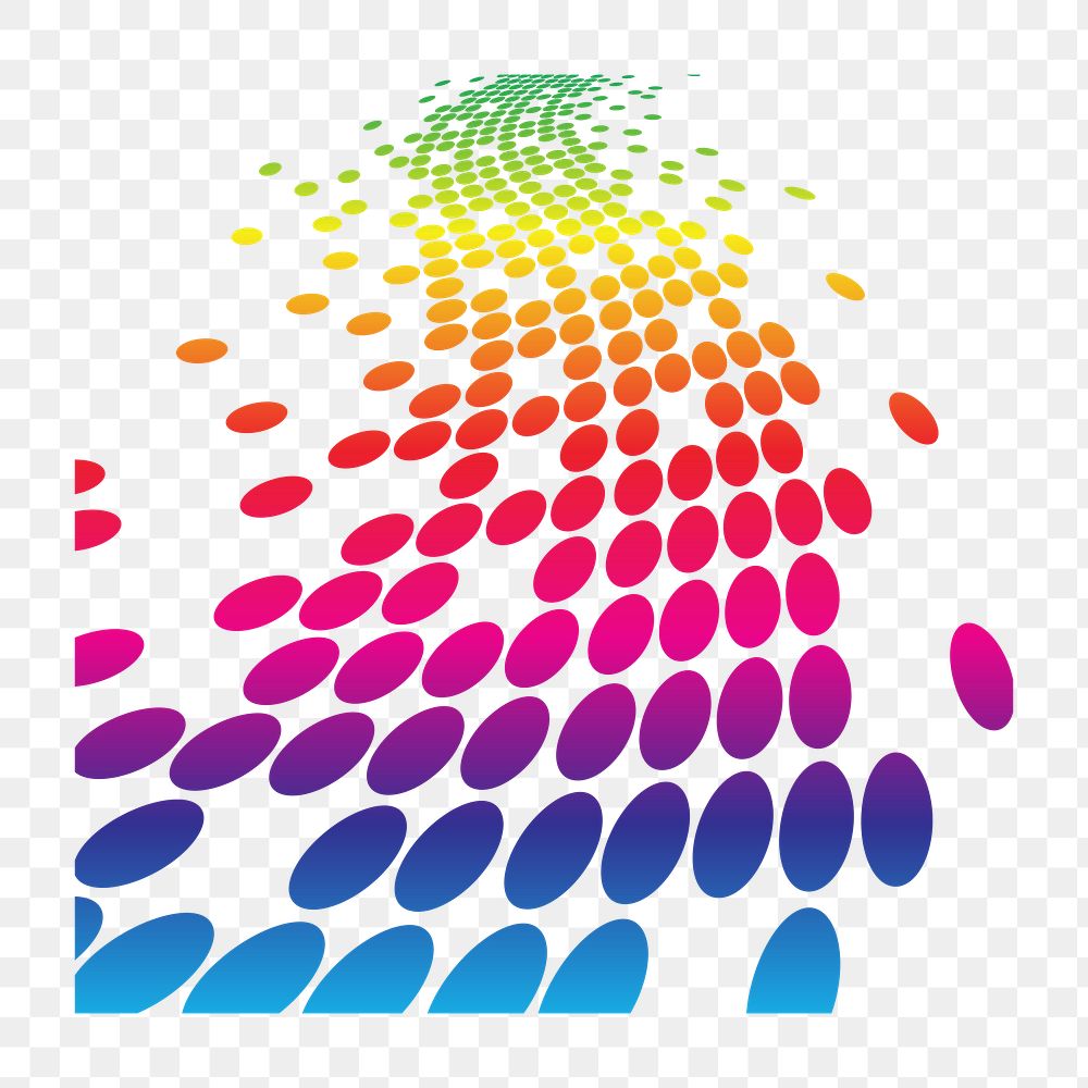 Gradient dots png clipart illustration, | Free PNG - rawpixel
