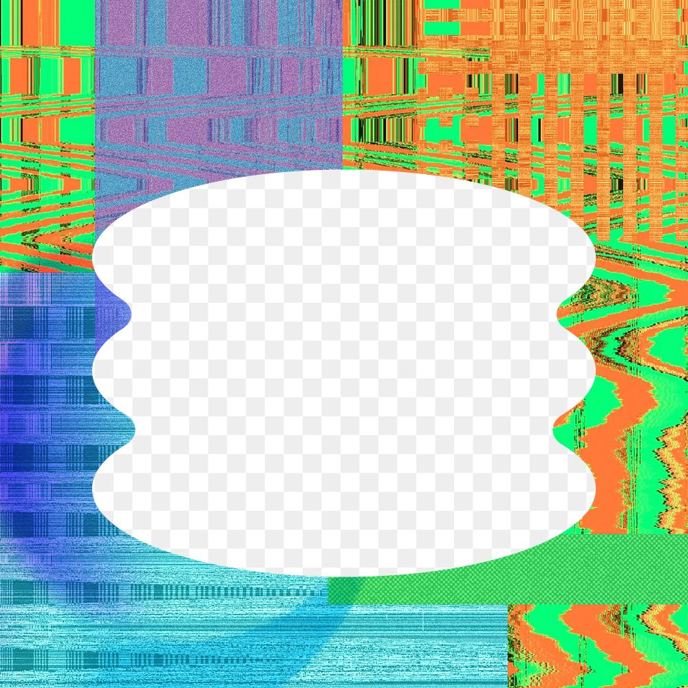 VHS glitch png abstract frame, | Premium PNG - rawpixel