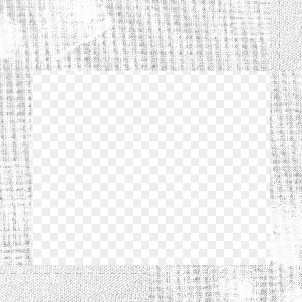 Off-white frame png, fabric textured | Premium PNG - rawpixel