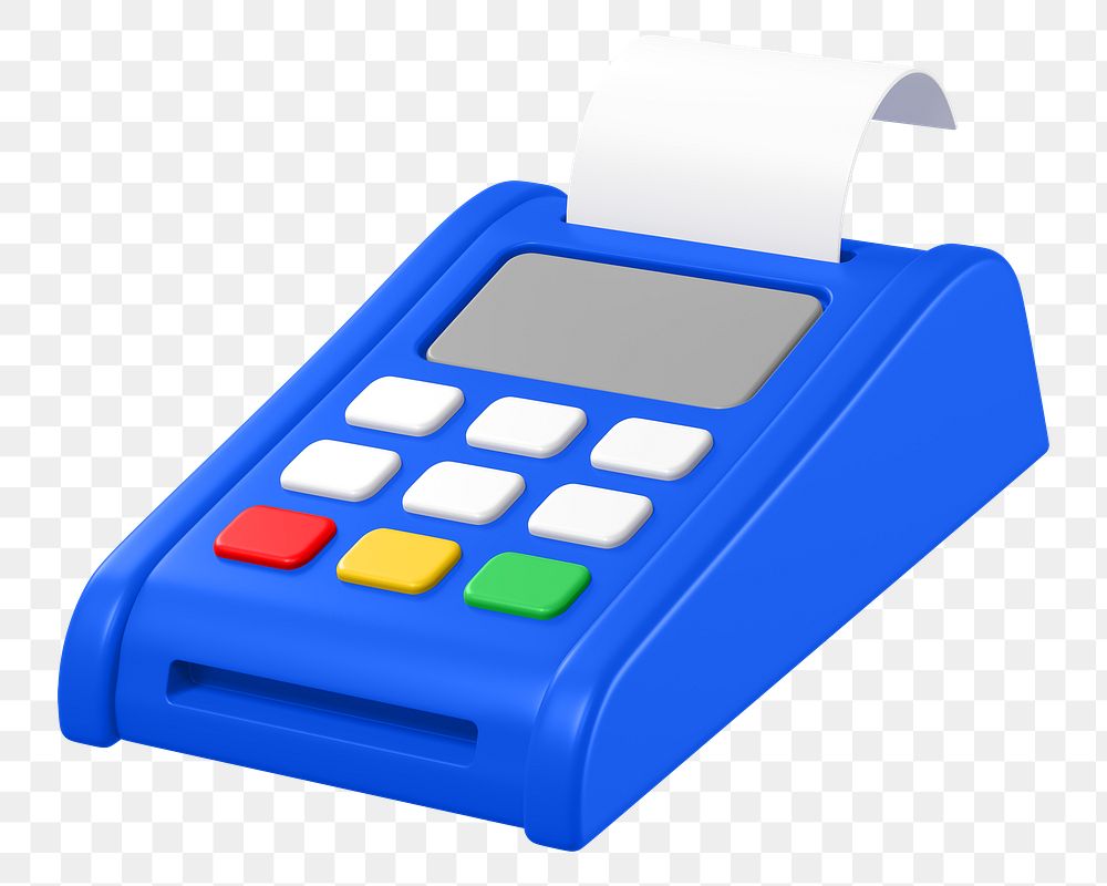 PNG 3D Payment terminal transparent | Premium PNG - rawpixel