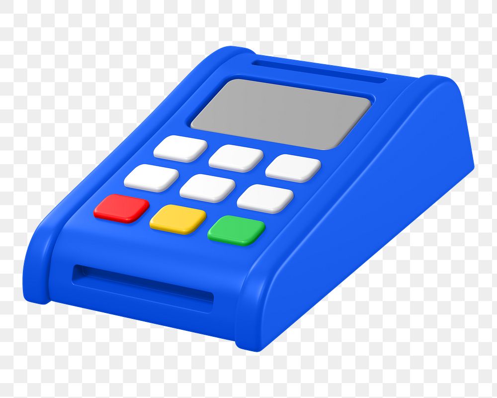 PNG 3D POS machine transparent | Premium PNG - rawpixel