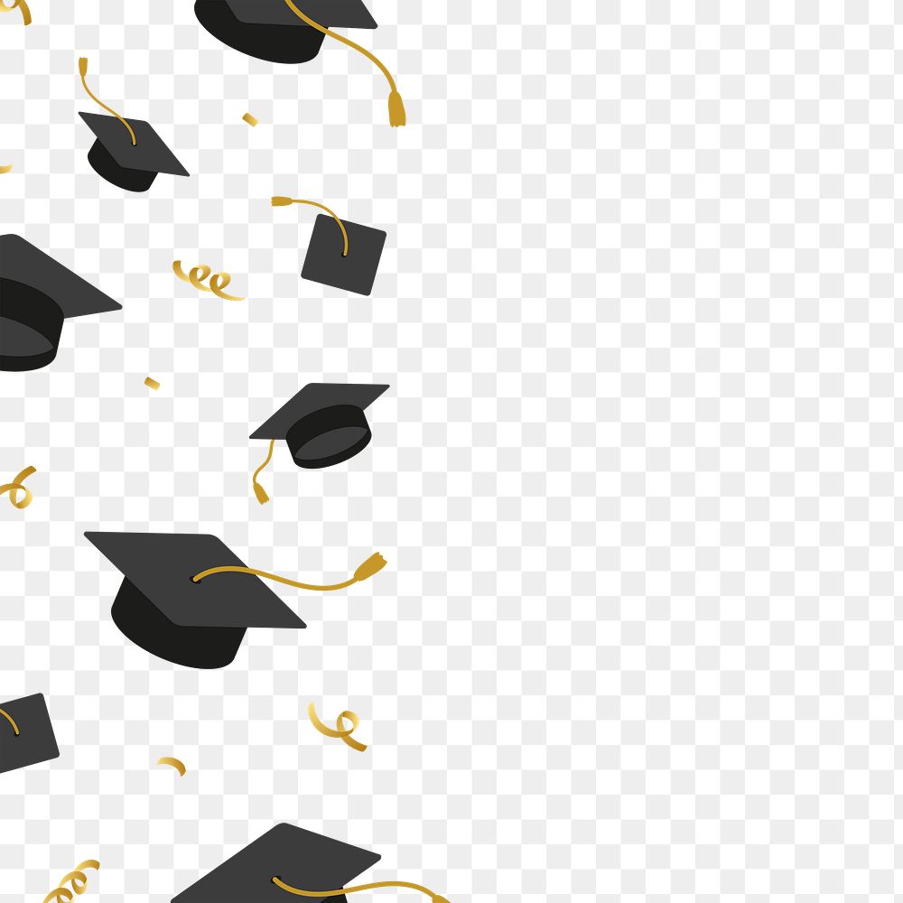Graduation png border, transparent background | Premium PNG - rawpixel