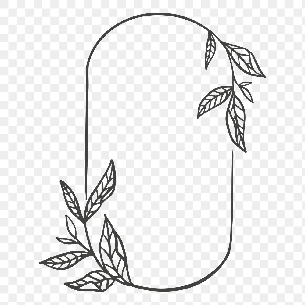 Floral ornament png frame, transparent | Premium PNG - rawpixel