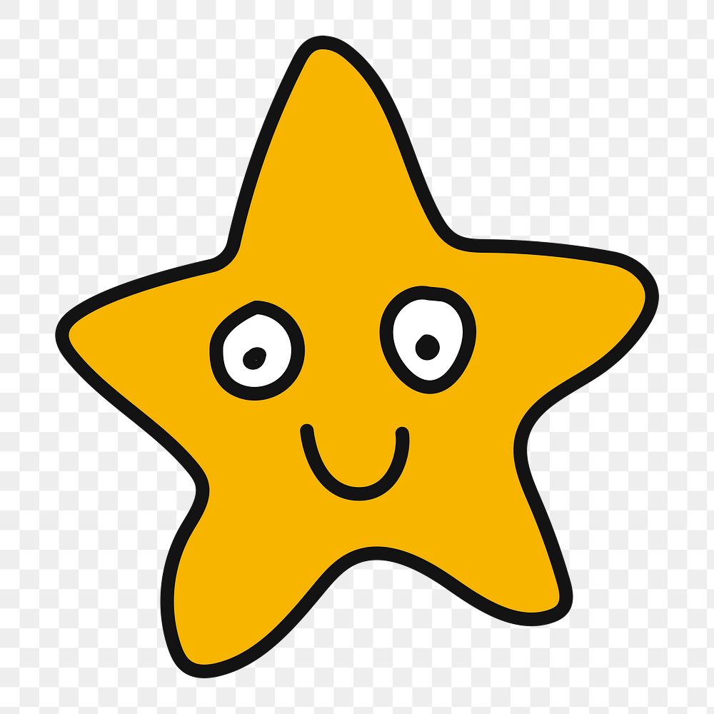 Png cute yellow star illustration | Premium PNG - rawpixel