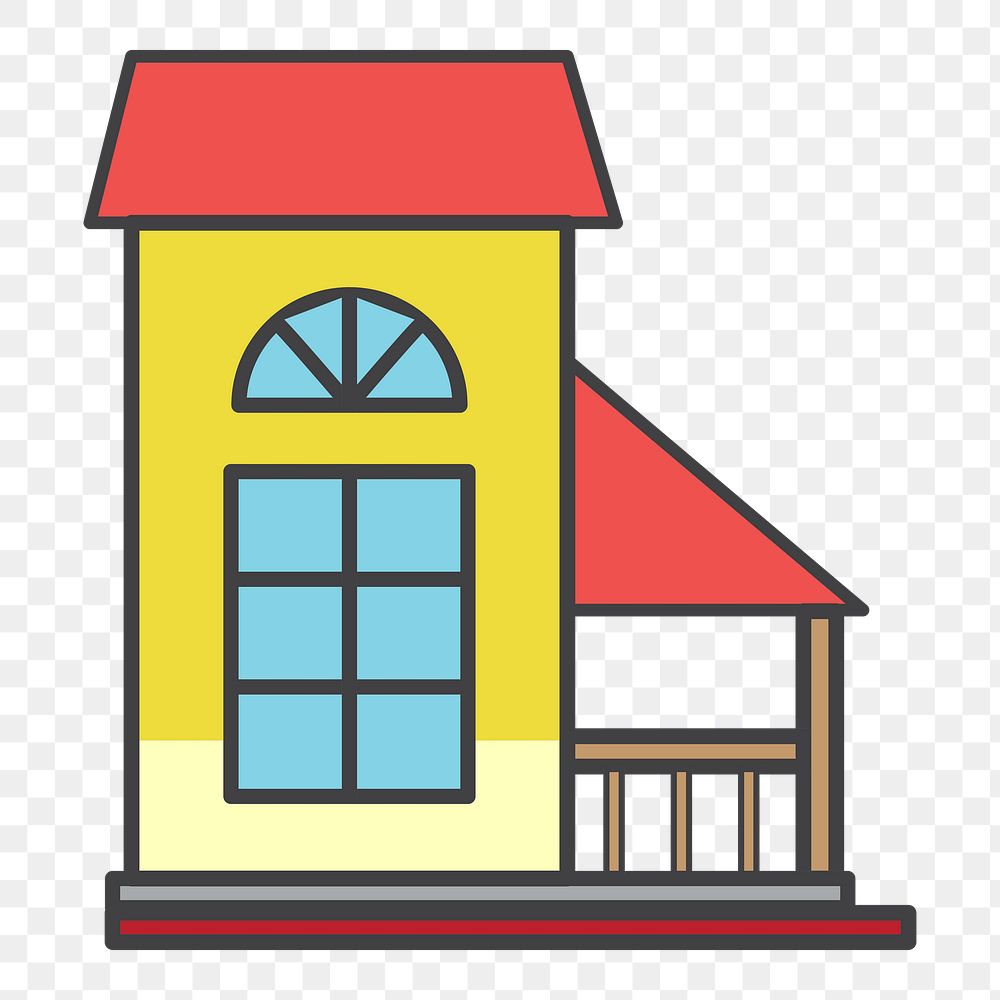 House png illustration, transparent background | Premium PNG - rawpixel