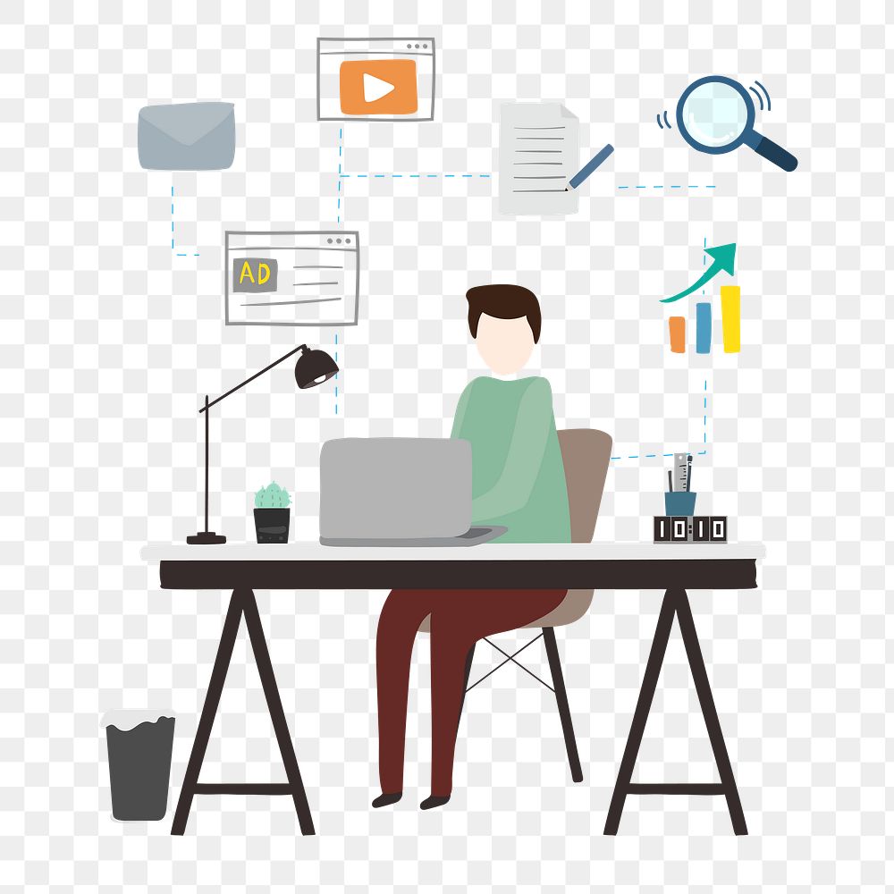 Working png illustration, transparent background | Premium PNG - rawpixel