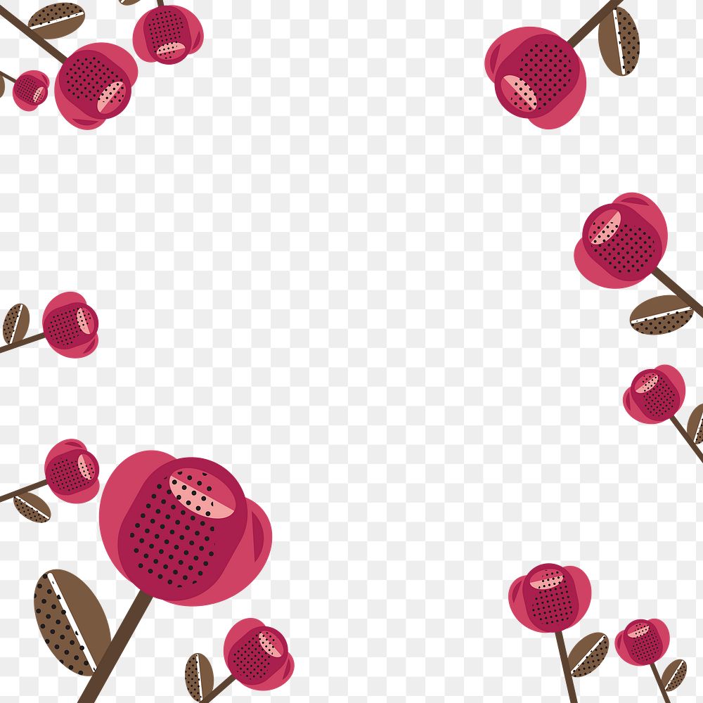 Cute tulip png border, transparent | Premium PNG - rawpixel