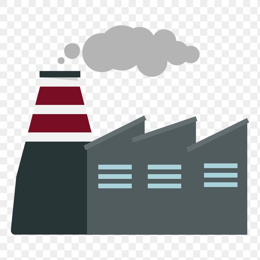 Factory pollution png illustration, transparent | Premium PNG - rawpixel