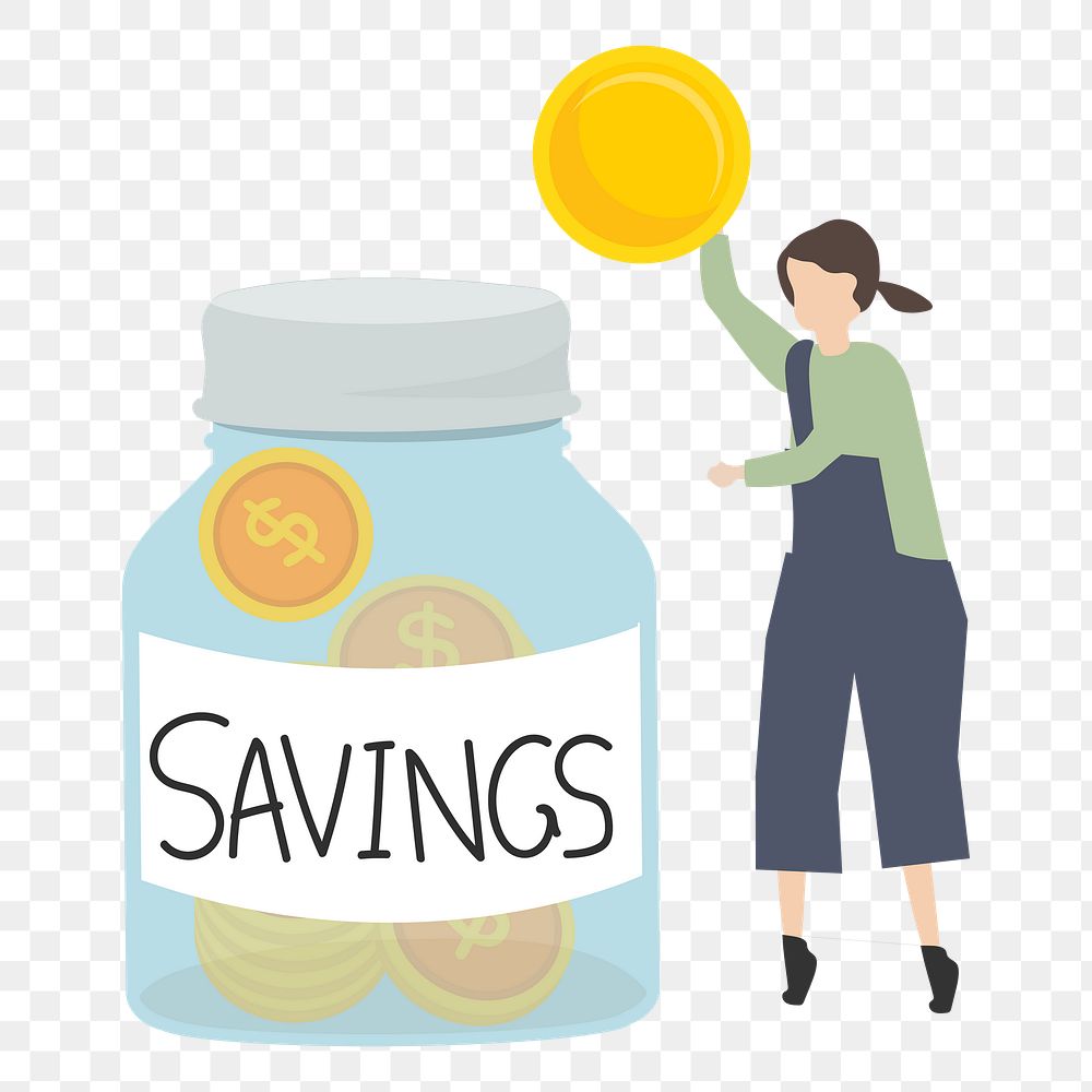 Savings png illustration, transparent background | Free PNG - rawpixel